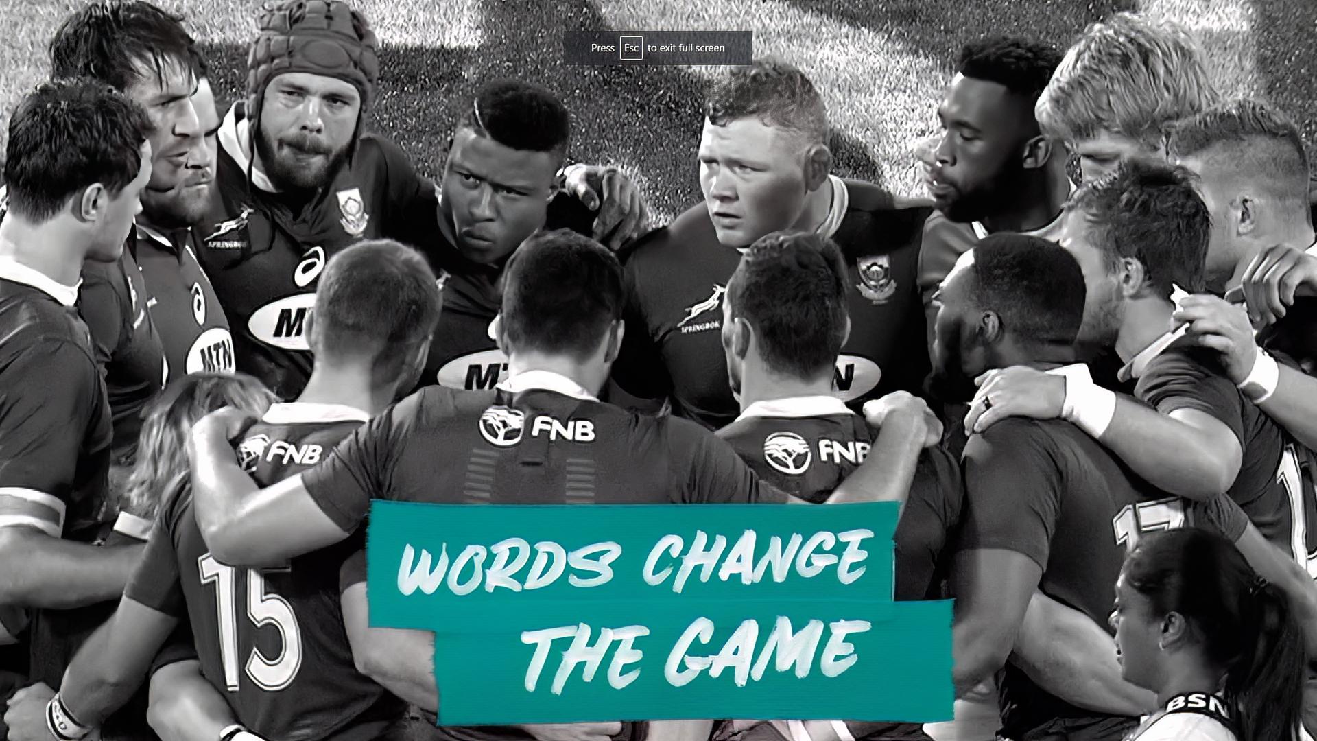 FNB Springboks “Words of Greatness” 2019 Campaign • Spitfire.tv